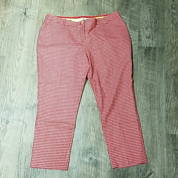 Boden | Pants & Jumpsuits | Boden Red Check Pants | Poshmark